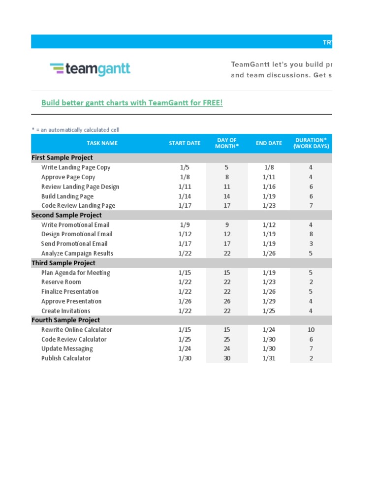 Free Gantt Chart Tool for Teams | PDF | Online Services | Computer ...