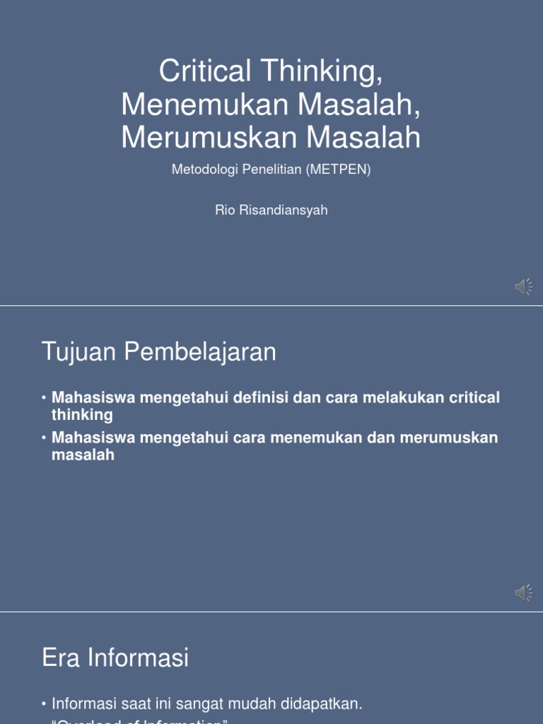 Critical Thinking 2020 PDF | PDF