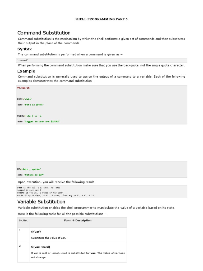 Shell Programming Functions Pdf Subroutine Parameter Computer Programming