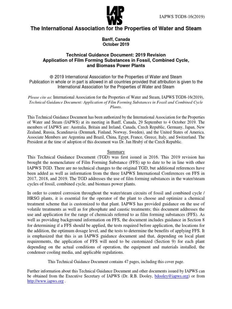 8 Film Forming Amine FFS | PDF | Corrosion | Boiler