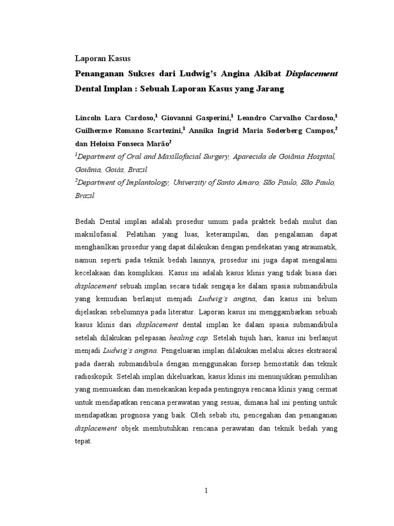 Ludwig Angina | PDF