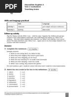 Past Continuous: Interrupted Actions Guide | PDF | Verb | Language ...