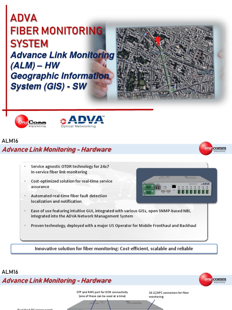 ADVA Fiber Monitoring PDF | PDF | Geographic Information System ...