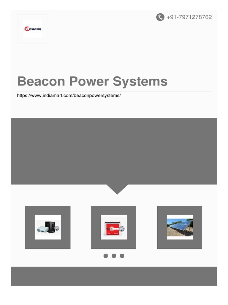 Beacon Power Systems PDF | PDF | Computers