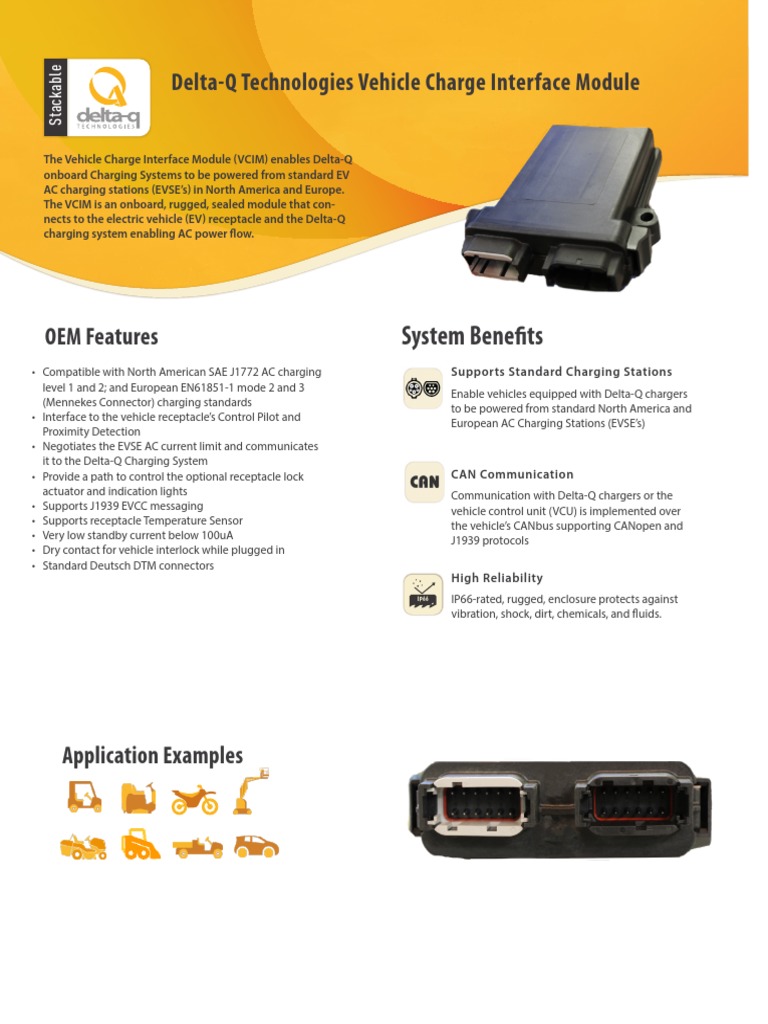 Delta-Q Technologies Vehicle Charge Interface Module: System Benefits ...