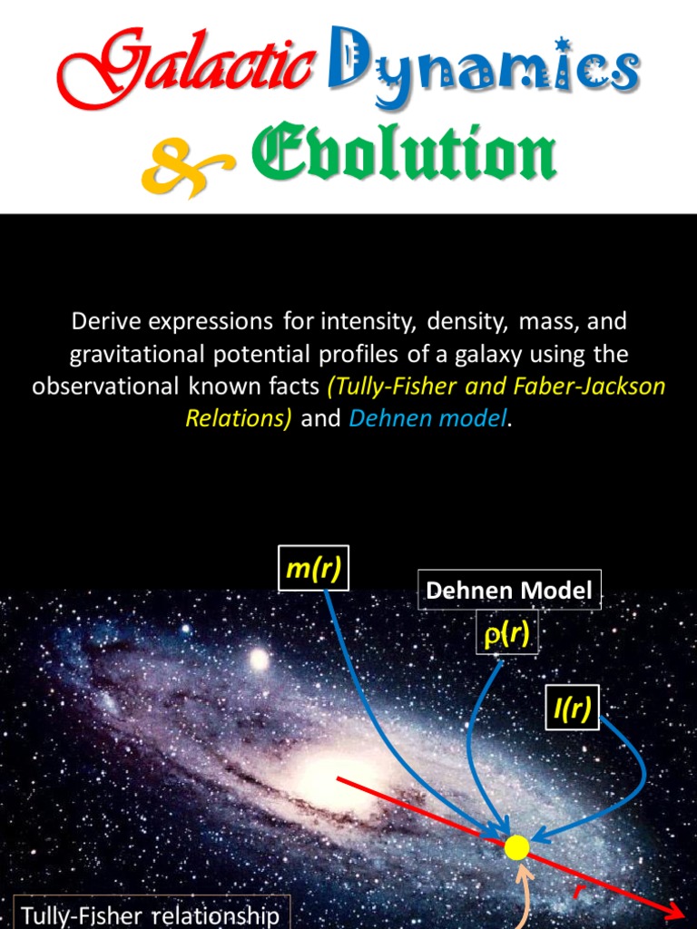 Lecture18 GalacticDynamics&Evolution2019 PDF | PDF | Galaxy | Stars