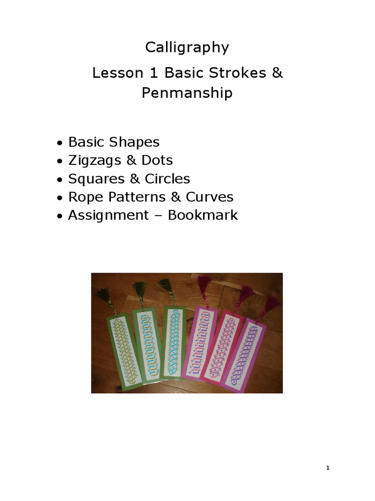 Lesson 1 Basic Shapes and Patterns | PDF