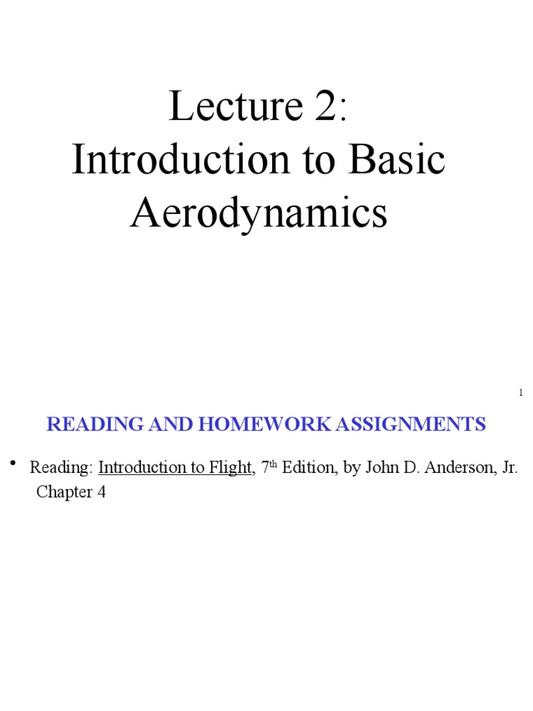 Basic Aerodynamics Lecture Notes | PDF | Aerodynamics | Fluid Dynamics