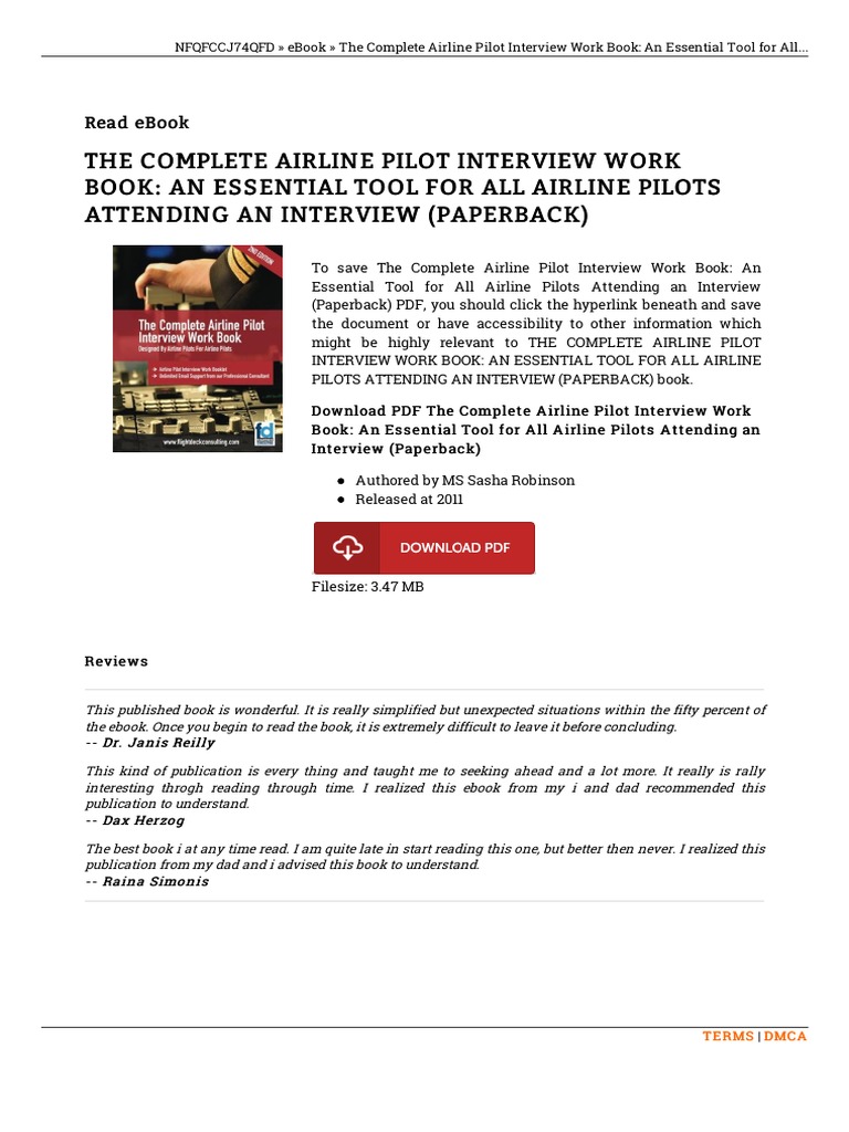 The Complete Airline Pilot Interview Work Book A 1463680430 PDF | PDF ...