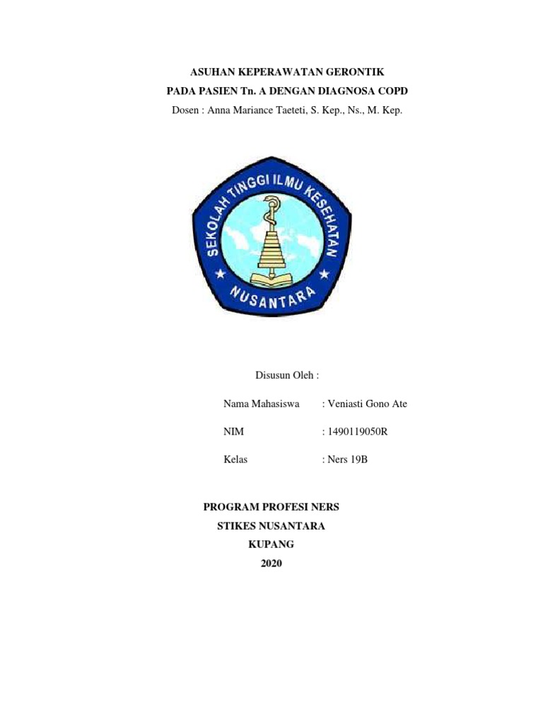 Tugas Keperawatan Gerontik - Askep COPD Dan Pneumonia | PDF | Kesehatan Holistik | Sains ...