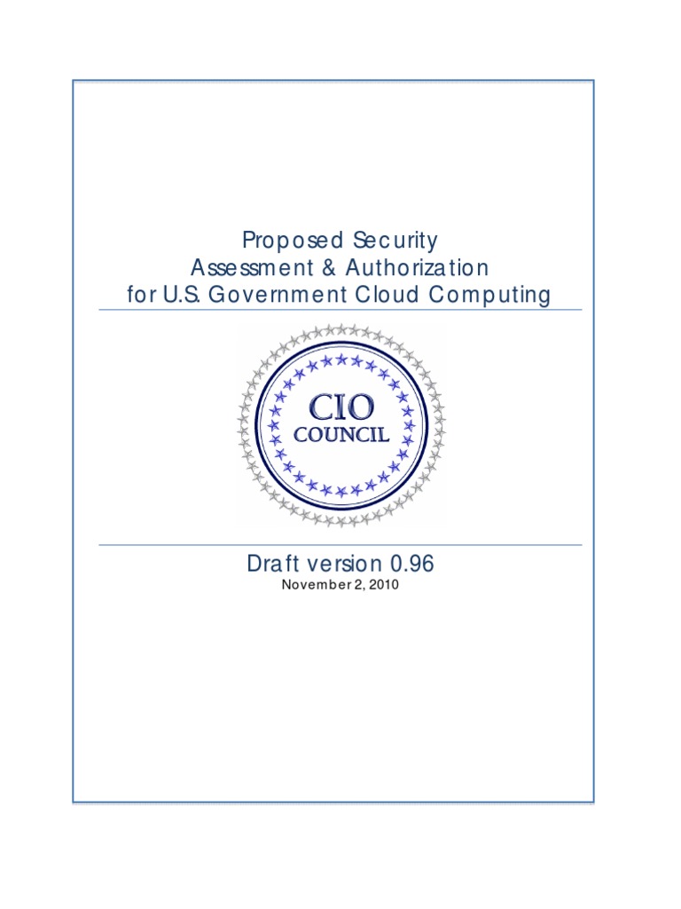 Proposed Security Assessment and Authorization For Cloud Computing | PDF | Cloud Computing ...