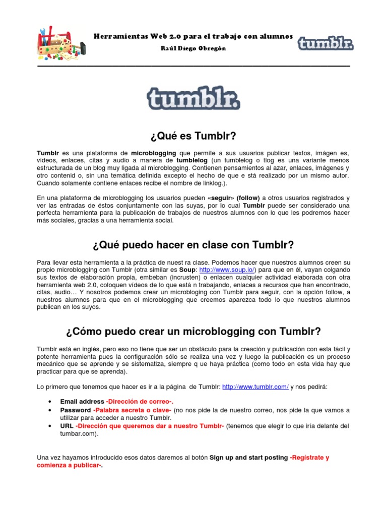 Tumblr | PDF | Blog | Microblogging