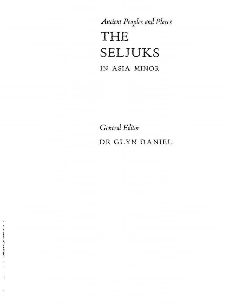 The Seljuks in Asia Minor - Tamara Talbot Rice PDF | PDF