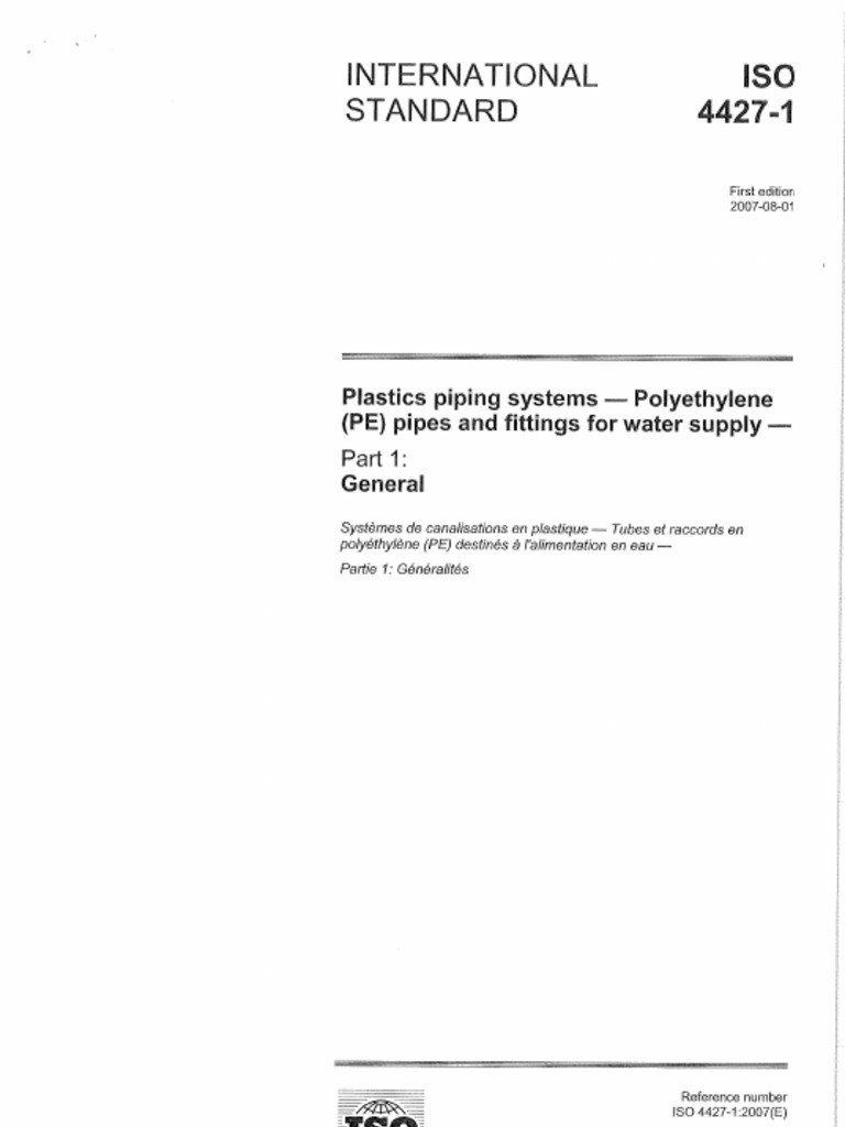 Iso 4427-1 | PDF