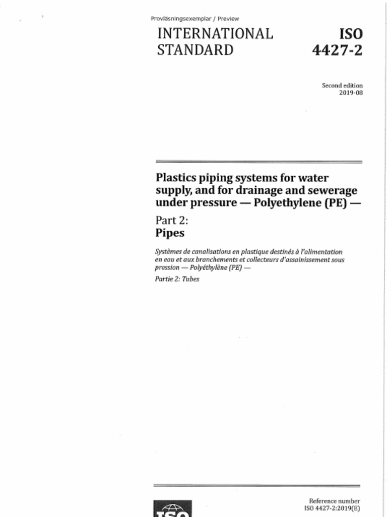 Iso 4427-2 | PDF