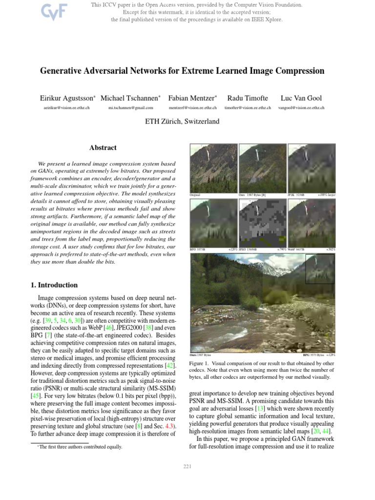 Generative - Adversarial - Networks - For - Extreme - Learned - Image ...