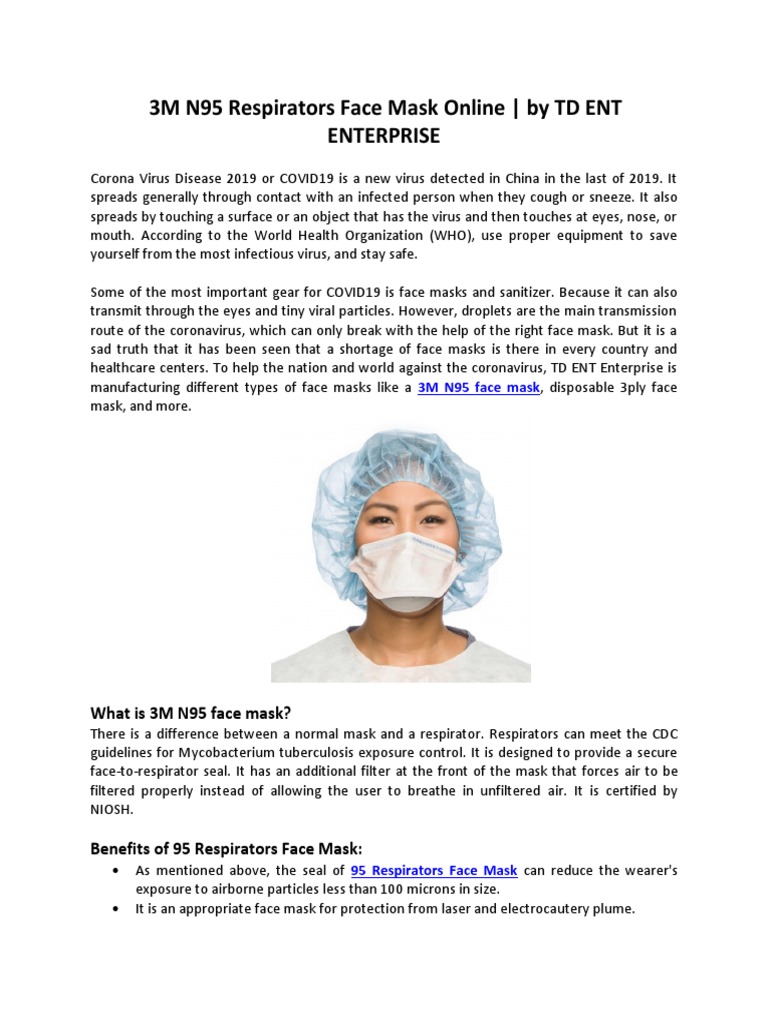Buy 3M N95 Respirators Online | PDF