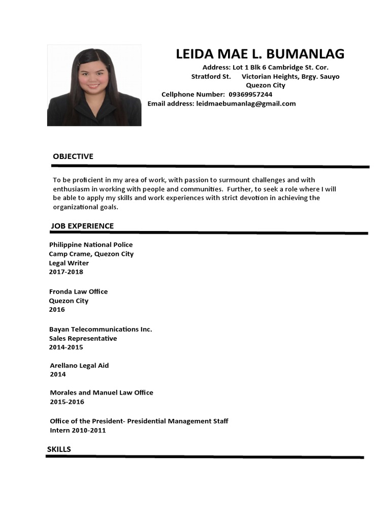 Resume - Leida Mae Bumanlag | PDF