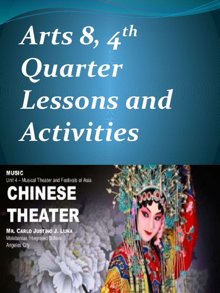 Arts 8 4th Quarter Lessons and Activities | PDF
