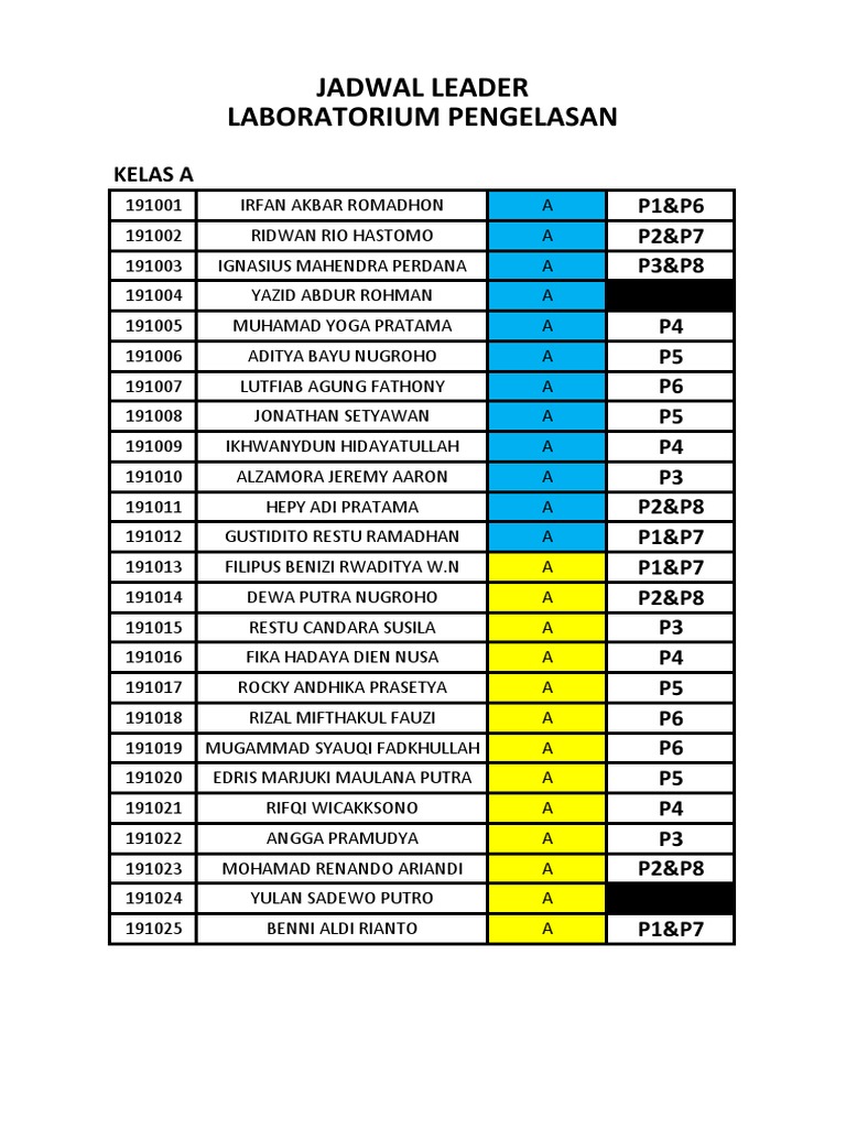 Jadwal Ledaer Kloter 1 | PDF