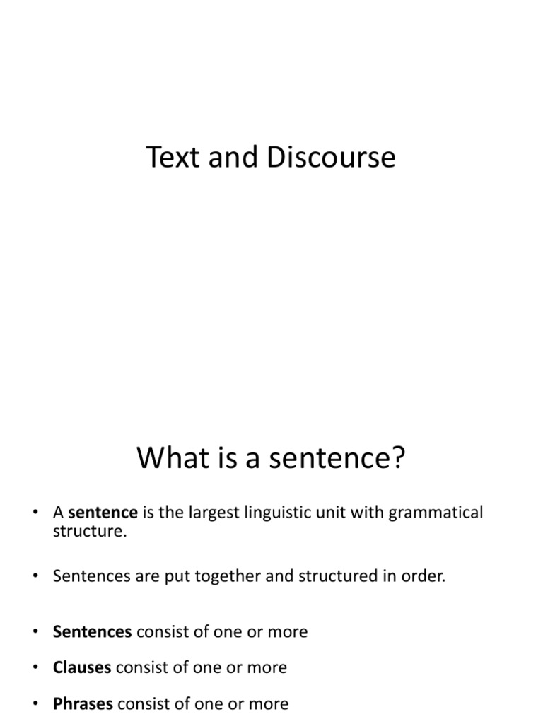 Text and Discourse: Bahroz H. Mawlood 2018 | PDF | Sentence ...