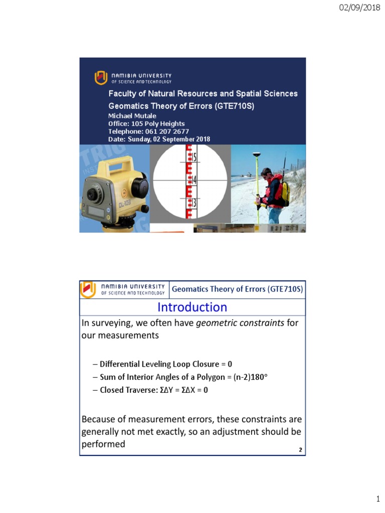 009 GTE Unit07-Principles of LSQs | PDF | Errors And Residuals | Least Squares