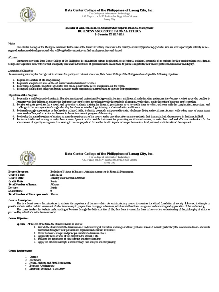 Data Center College of The Philippines of Laoag City, Inc | PDF ...