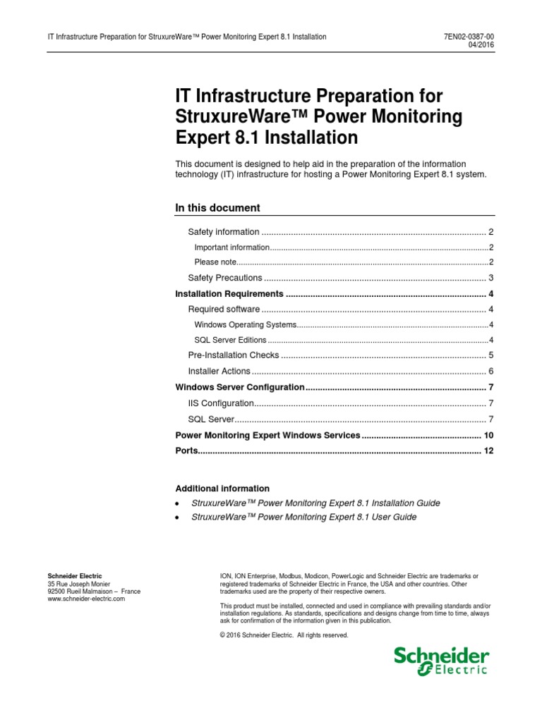 PME 8.1 Installation - IT Infrastructure Preparation Guide | PDF | Port ...