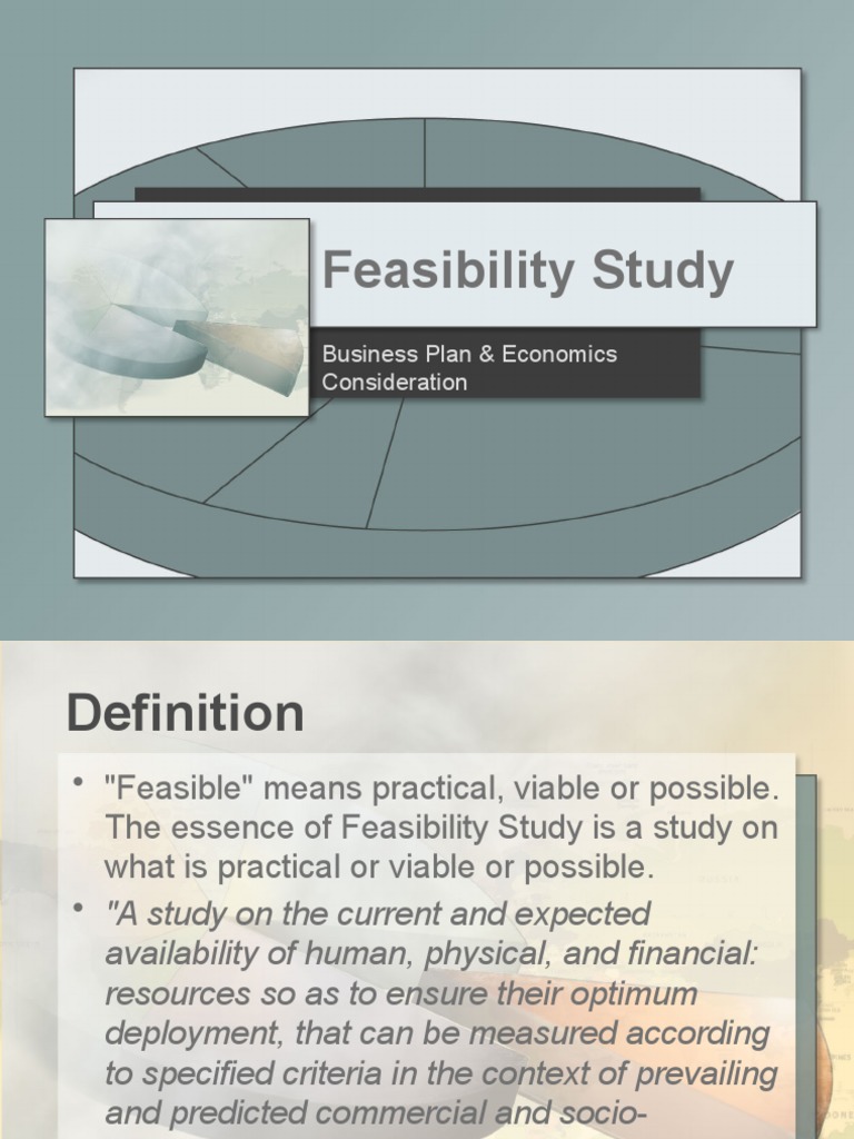 Understanding Feasibility Studies | PDF | Feasibility Study | Economics