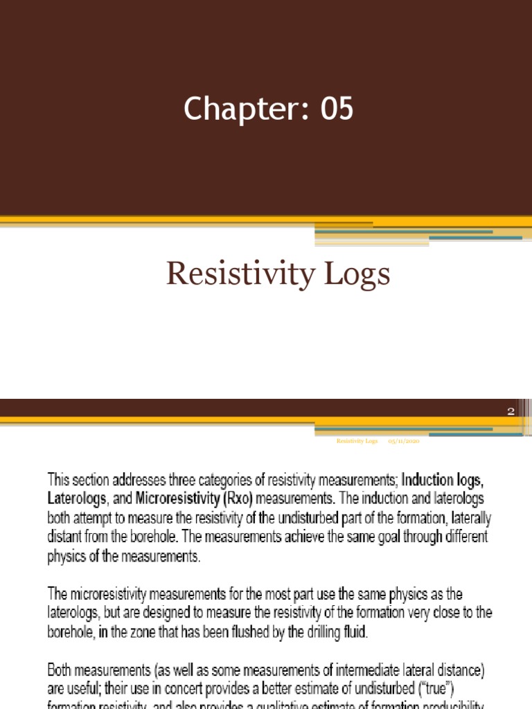 Lec 4 Resistivity Logs-1 | PDF | Hertz | Porosity