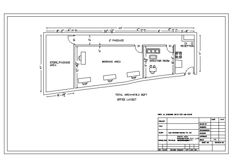 Updated Courier Office Layout PDF | PDF