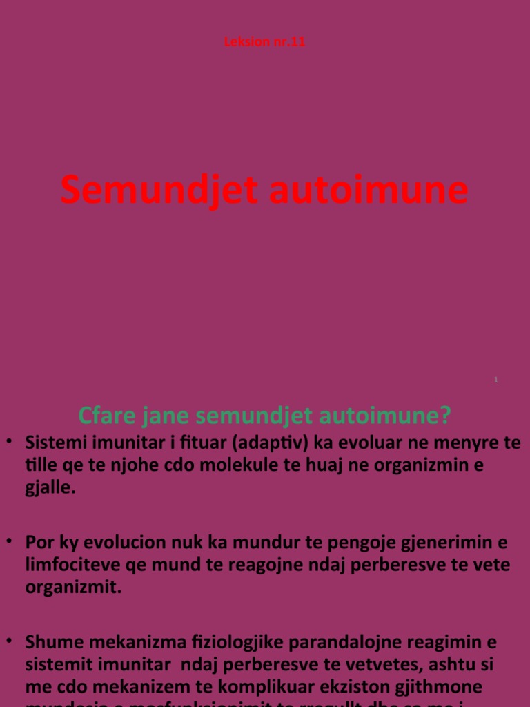 L.11 Semundjet Autoimune | PDF