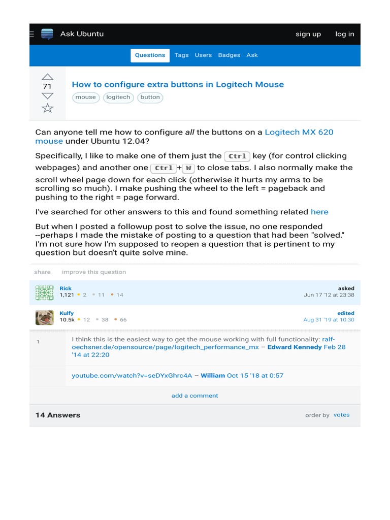 How To Configure Extra Buttons in Logitech Mouse 1 | PDF | System Software | Human–Computer ...