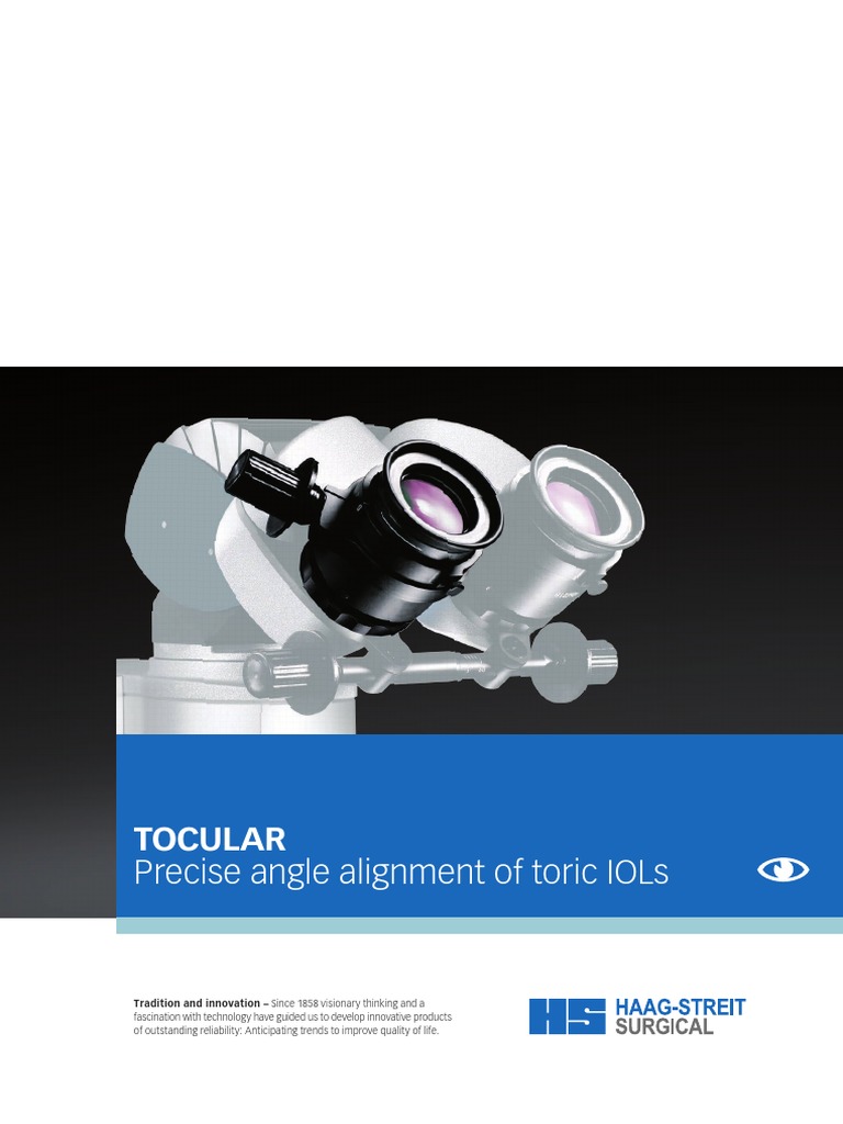 Tocular: Precise Angle Alignment of Toric Iols | PDF