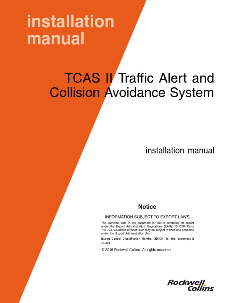 Rockwell Collins Tcas System Installation Manual PDF | PDF ...