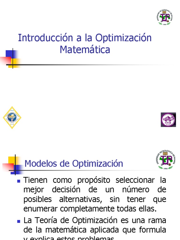 Optimizacion Matematica | PDF | Optimización Matemática | Objetos ...