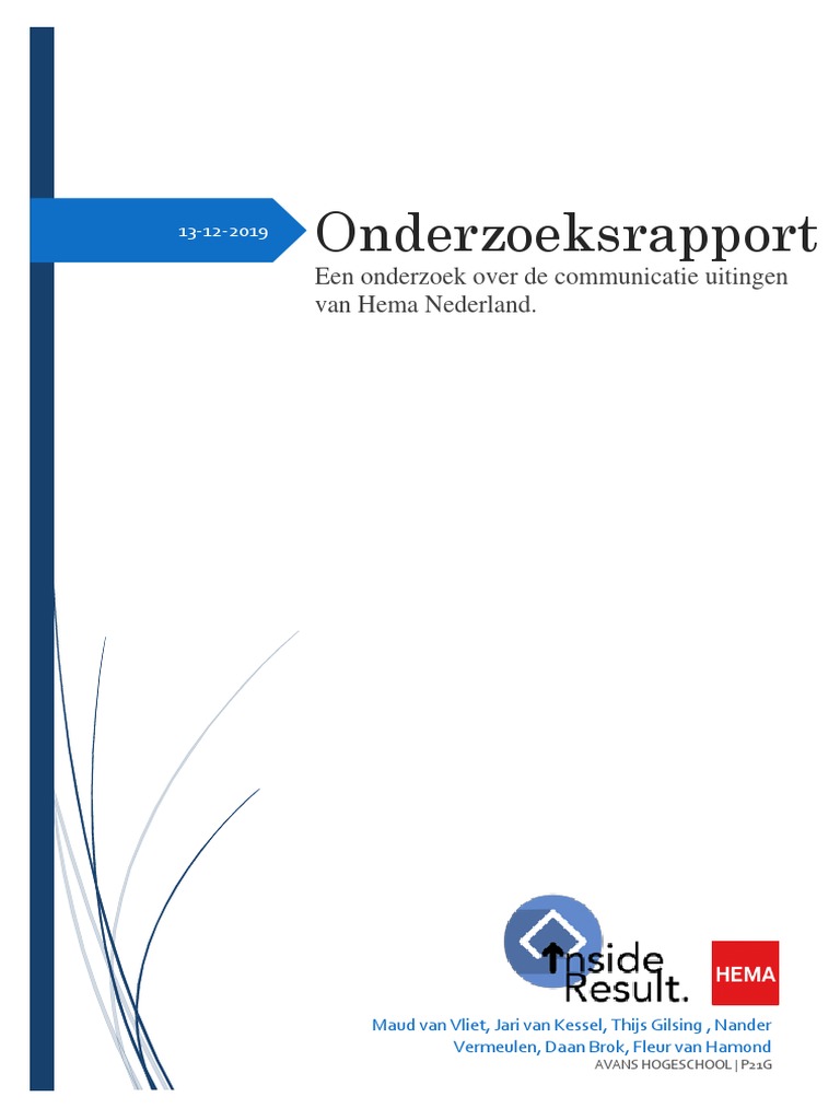 Marktonderzoek - Onderzoeksrapport - Periode 2 | PDF