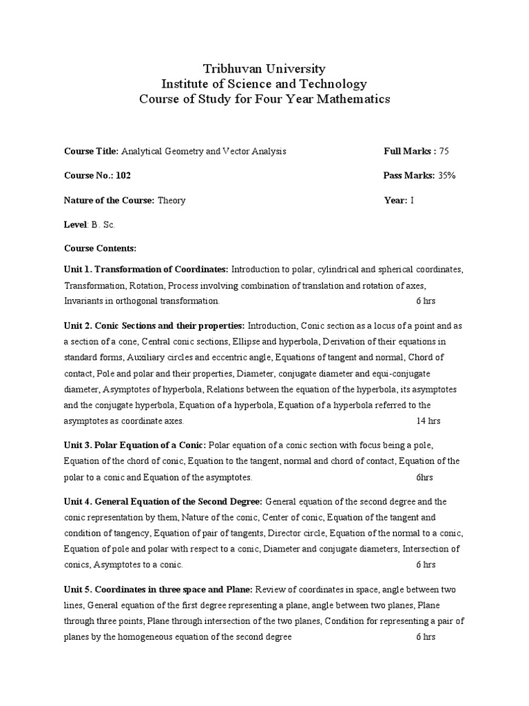 Math 102 Analytical Geometry Vector Analysis Pdf Tangent Ellipse