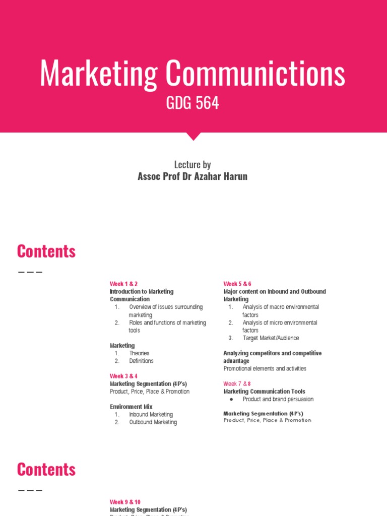 Marketing Communications PDF | PDF | Marketing Communications | Marketing