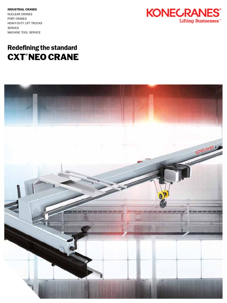 CXT Neo Crane: Redefining The Standard | PDF | Crane (Machine) | Equipment
