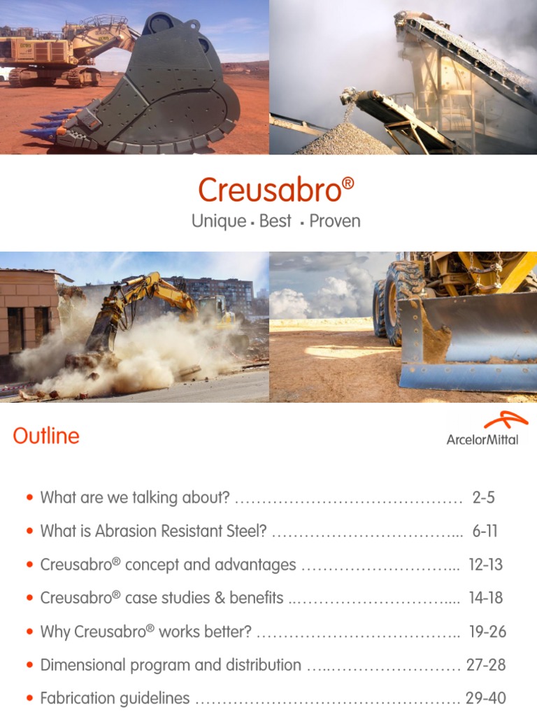 Creusabro 101 PDF | PDF | Wear | Physical Sciences