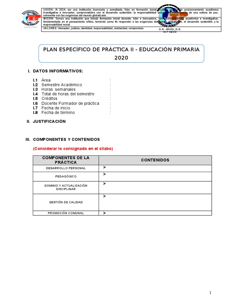 4 Esquema Tentativo Del Plan de Practica 2020 | PDF | Maestros | Salón de clases
