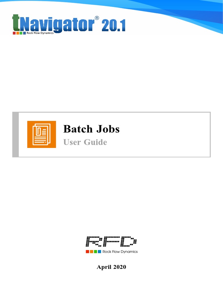 Batch Jobs: User Guide | PDF | Graphical User Interfaces | Computer File
