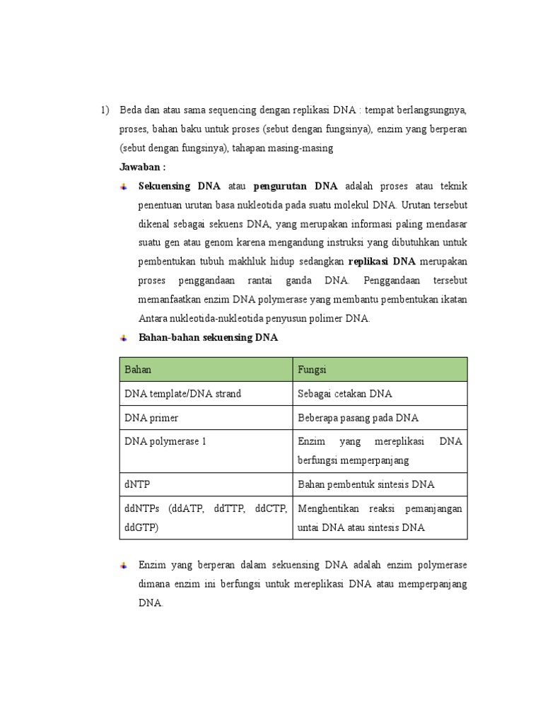Sekuensing Dna | PDF