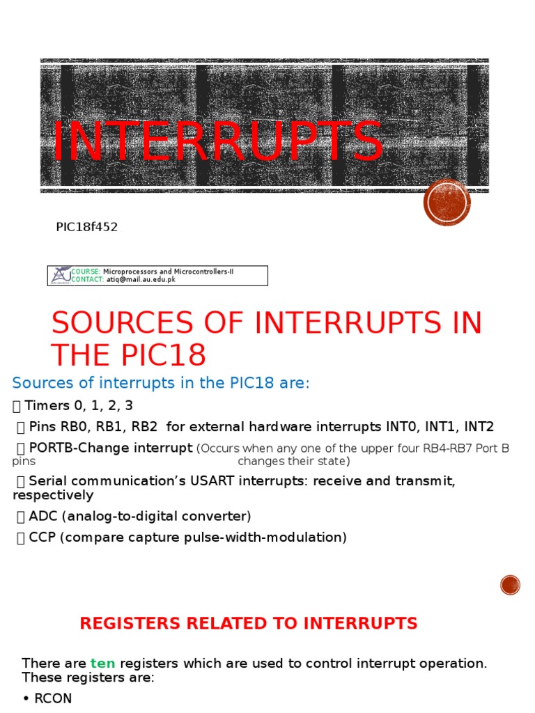7 Interrupts | PDF | Analog To Digital Converter | Computer Engineering