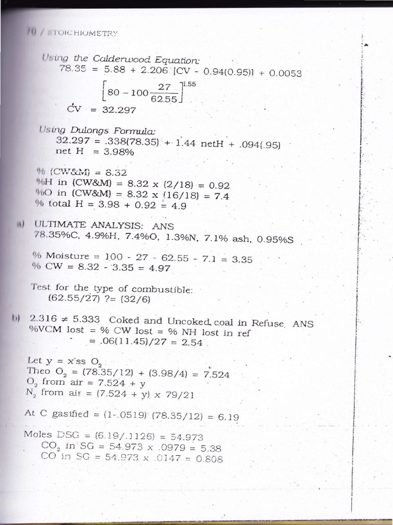 So - Ioo: Calderwood Equation | PDF | Fossil Fuels | Coal