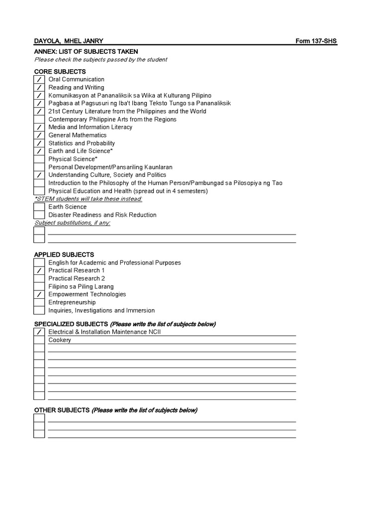 Integrity Form 137 Final | Download Free PDF | Literacy | Middle Schools