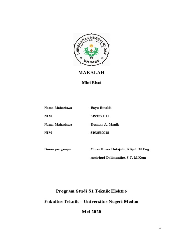 Mini-Riset-Probabilitas Dan Statistika | PDF