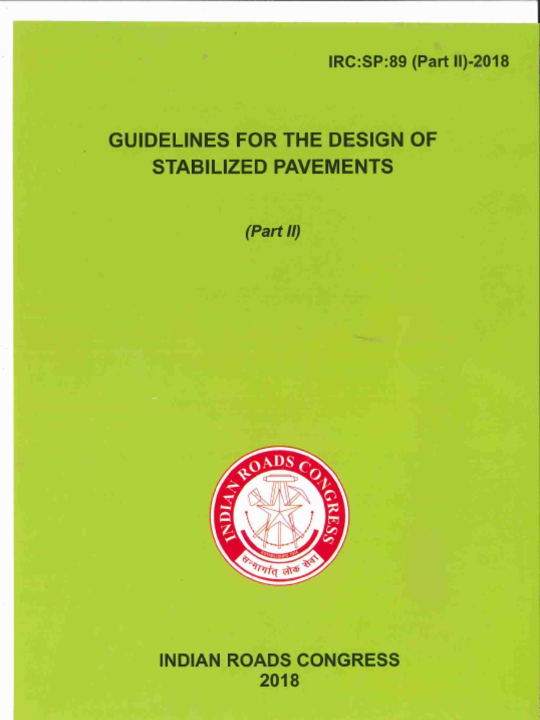 IRC-SP-89-part II-2018 | PDF