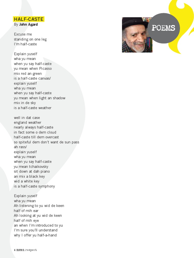 Half-Caste by John Agard PDF | PDF